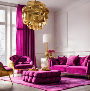 Home Décor Ideas with Magenta Colour Combinations