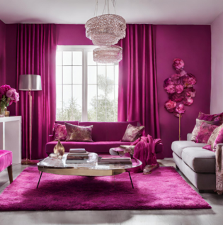 Home Décor Ideas with Magenta Colour Combinations