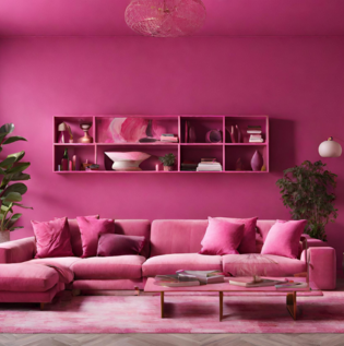 Home Décor Ideas with Magenta Colour Combinations