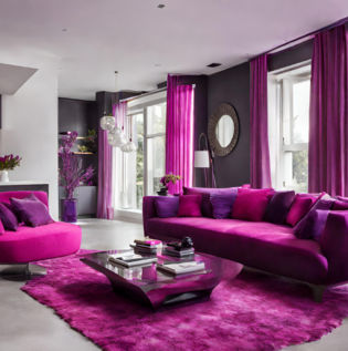 Home Décor Ideas with Magenta Colour Combinations