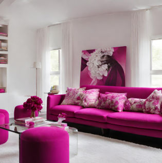 Home Décor Ideas with Magenta Colour Combinations