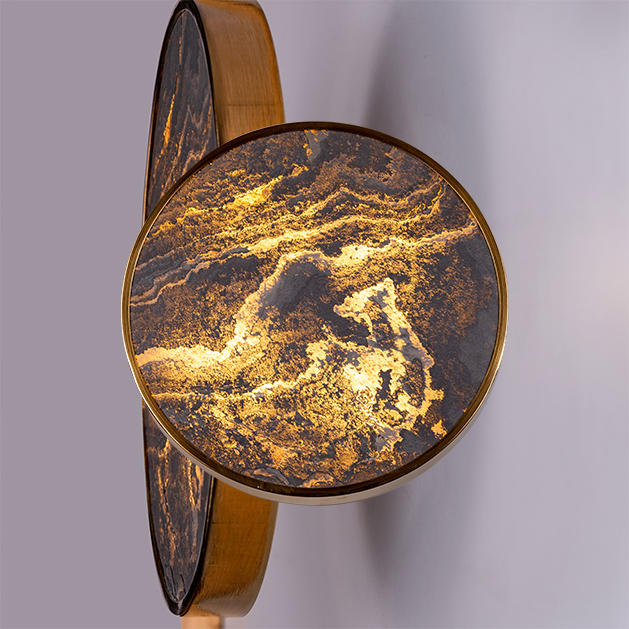 Slate Abate Stone Veneer, Built-In LED Wall Light-WL50-10004