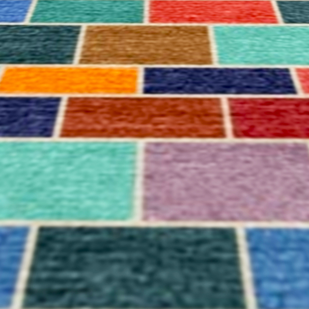 Tetris Rug 3656 in Medival Blue-Red-RG3656CTTETNU00011