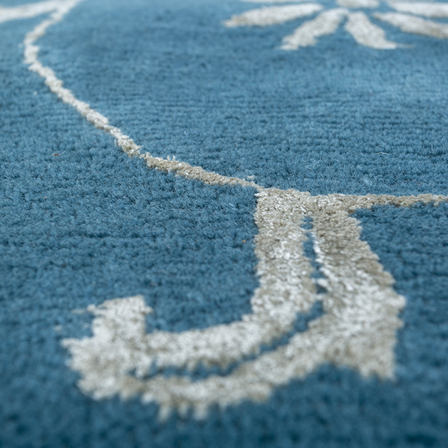 Virginia Rug 5070 in Brill Blue-Lgt Gold-RG5070CLVIRBP00036