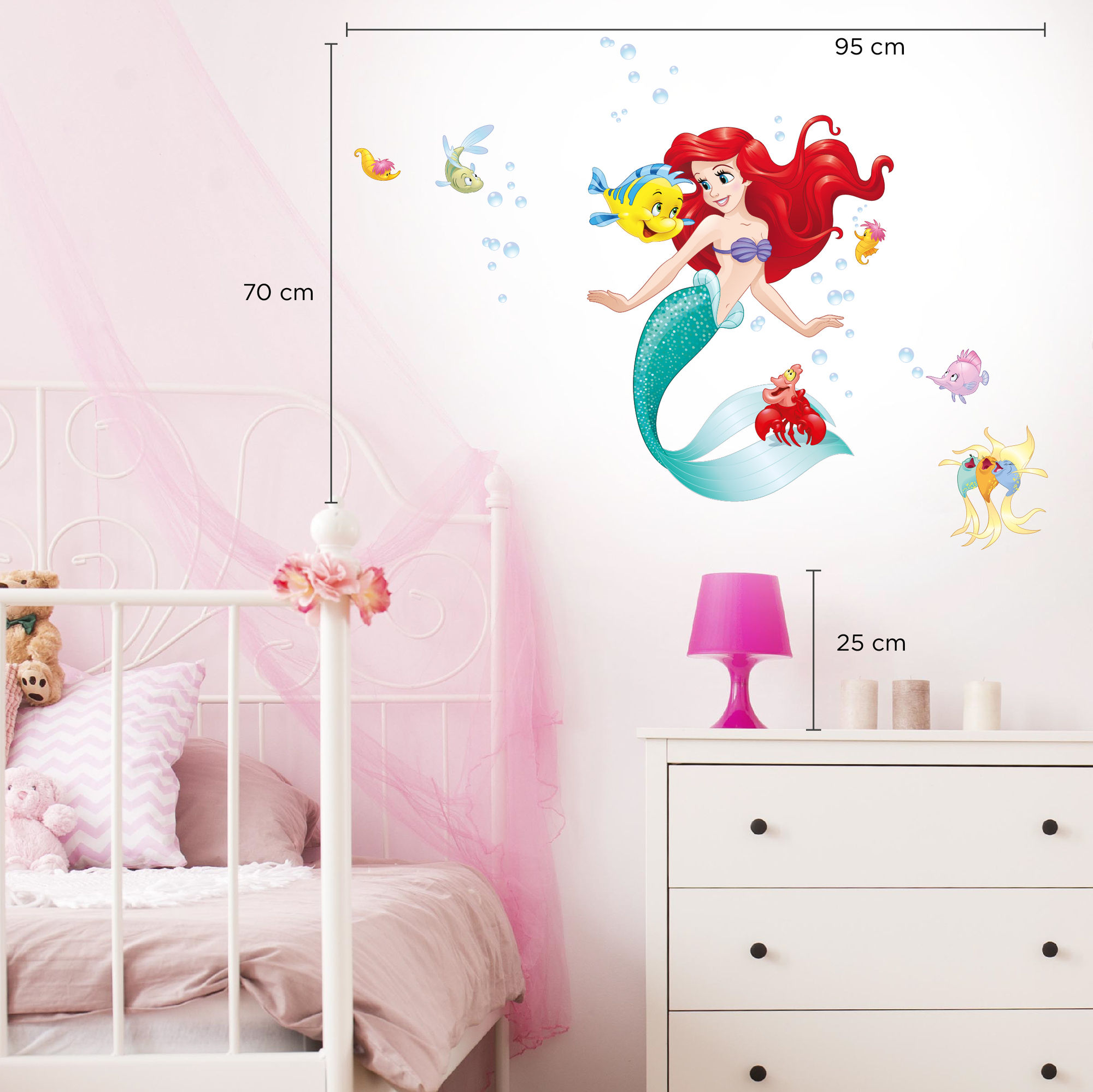 Ariel Wall Decals Hd Pictures Cartoon Princess Mermaid Ariel Princess