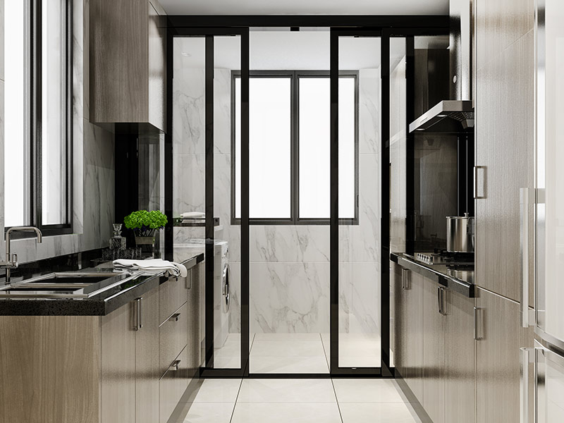 Efficient and Elegant: Sliding Doors for Kitchen | Beautiful Homes