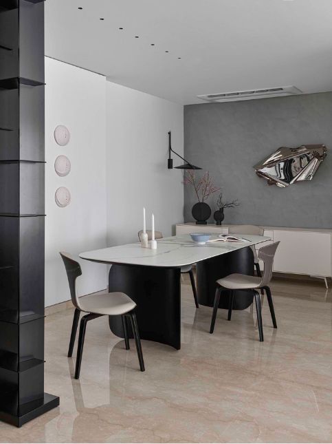 Elevate your dining space: Stunning Italian marble dining table designs