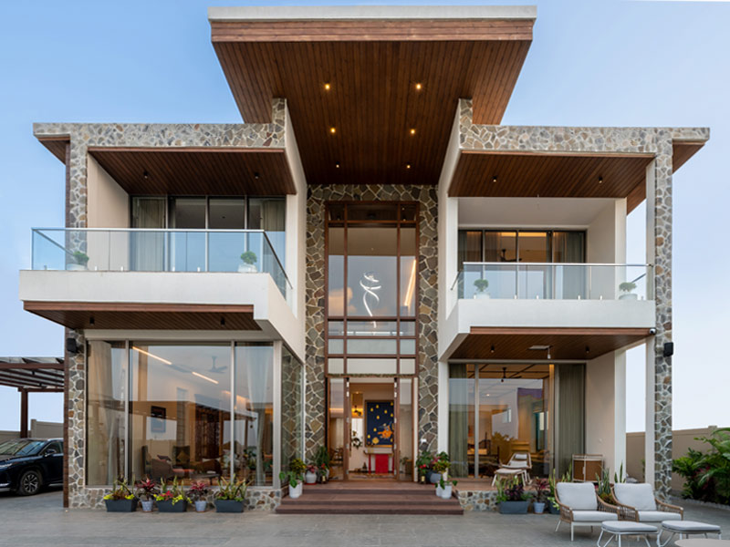 Lake views and well-crafted interiors define this Hyderabad home