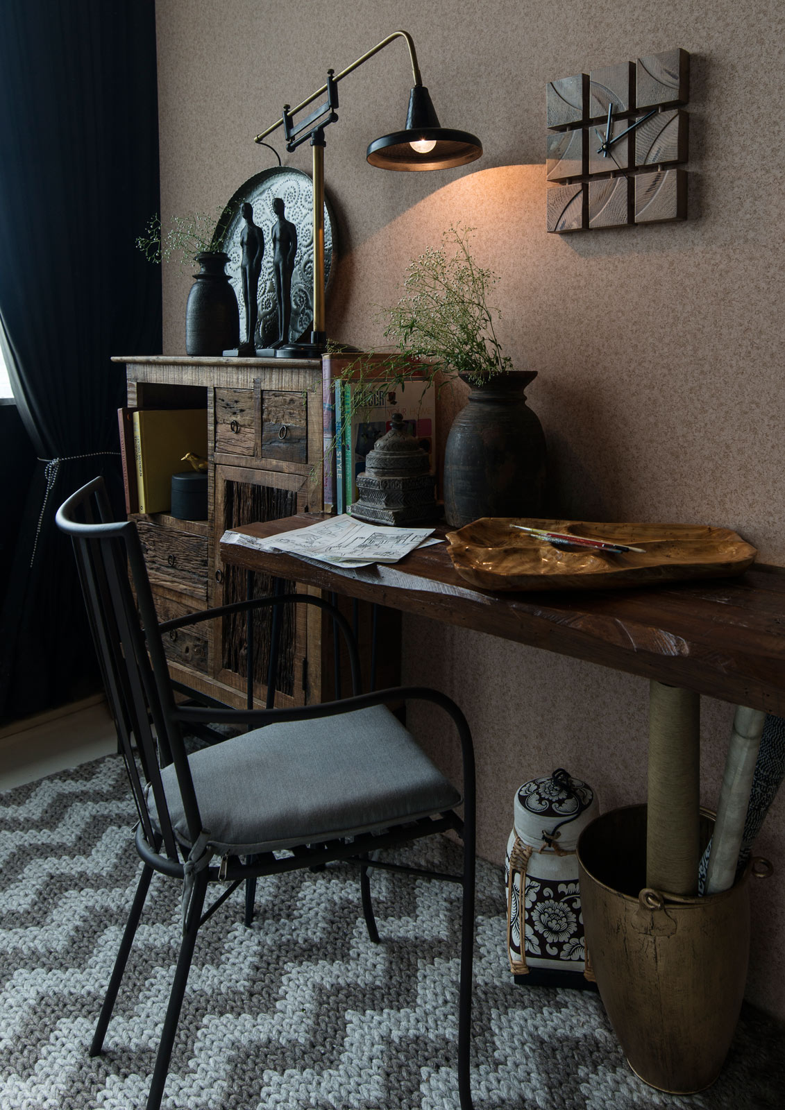 Create rustic study room | Beautiful Homes