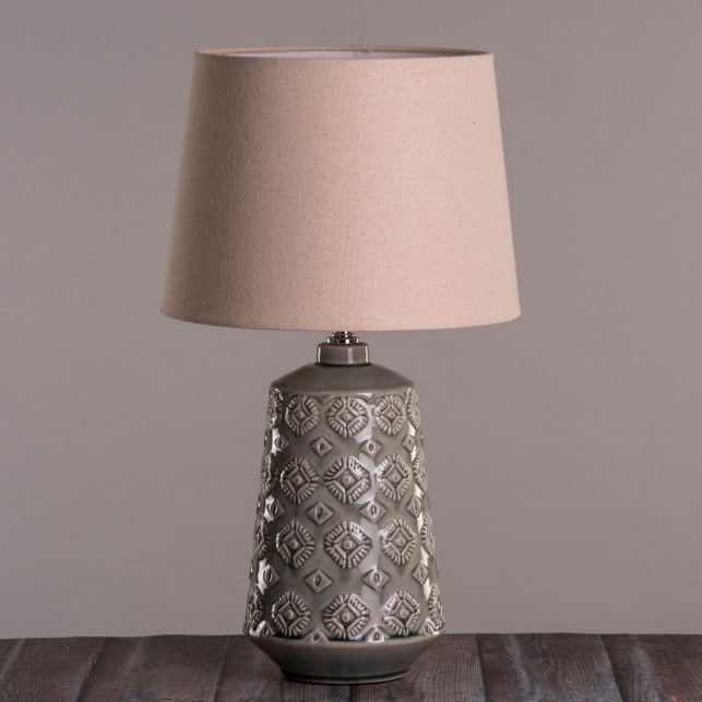 Winter Frost Ceramic Table Lamp | Beautiful Homes